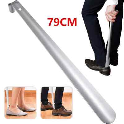 79cm Long Stainless Steel Shoe Horn Tool Metal Wellie Boot Remover ...