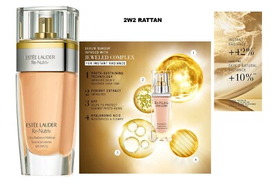 Estee Lauder RE-NUTRIV 2W2 RATTAN Ultra Radiance Make Up Foundation SPF 15 NIB | eBay