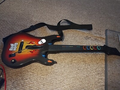 RedOctane Xbox 360 Guitar Hero World Tour Wireless Sunburst Controller ...