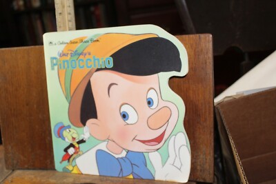 Disney Golden Super Shape Book Pinocchio 1988 | eBay