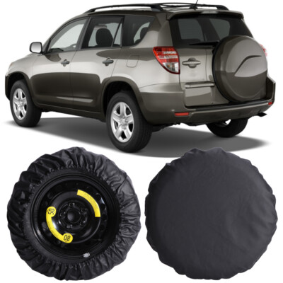 15" Spare Tire Tyre Wheel Cover Pure Leather For Toyota RAV4 2007 2008 ...