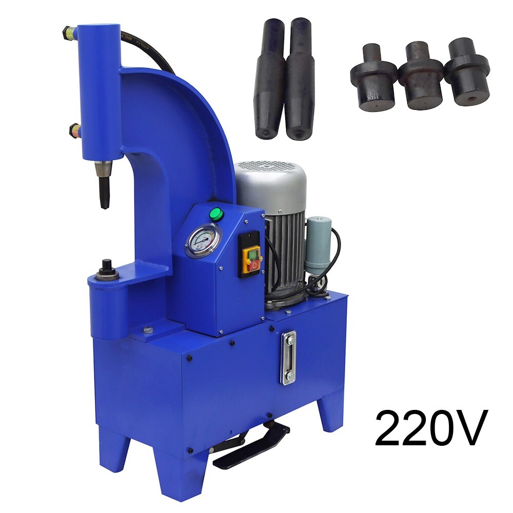 Vertical Electric Hydraulic rivet machine Pedal Operated Auto Feed ...