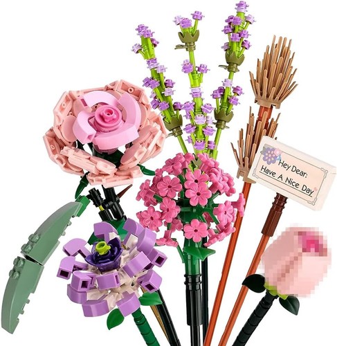 NEW!FULL SET Flower Bouquet 7 Stems Building Kit Botanical Collection ...