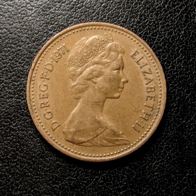 UK England NEW PENCE 1971 First Year Of Decimalization Queen ...