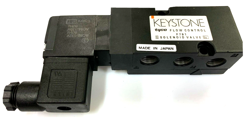 KEYSTONE TYCO Flow Control F791 Solenoid Valve 120/60 AC SMC VFN2120N ...