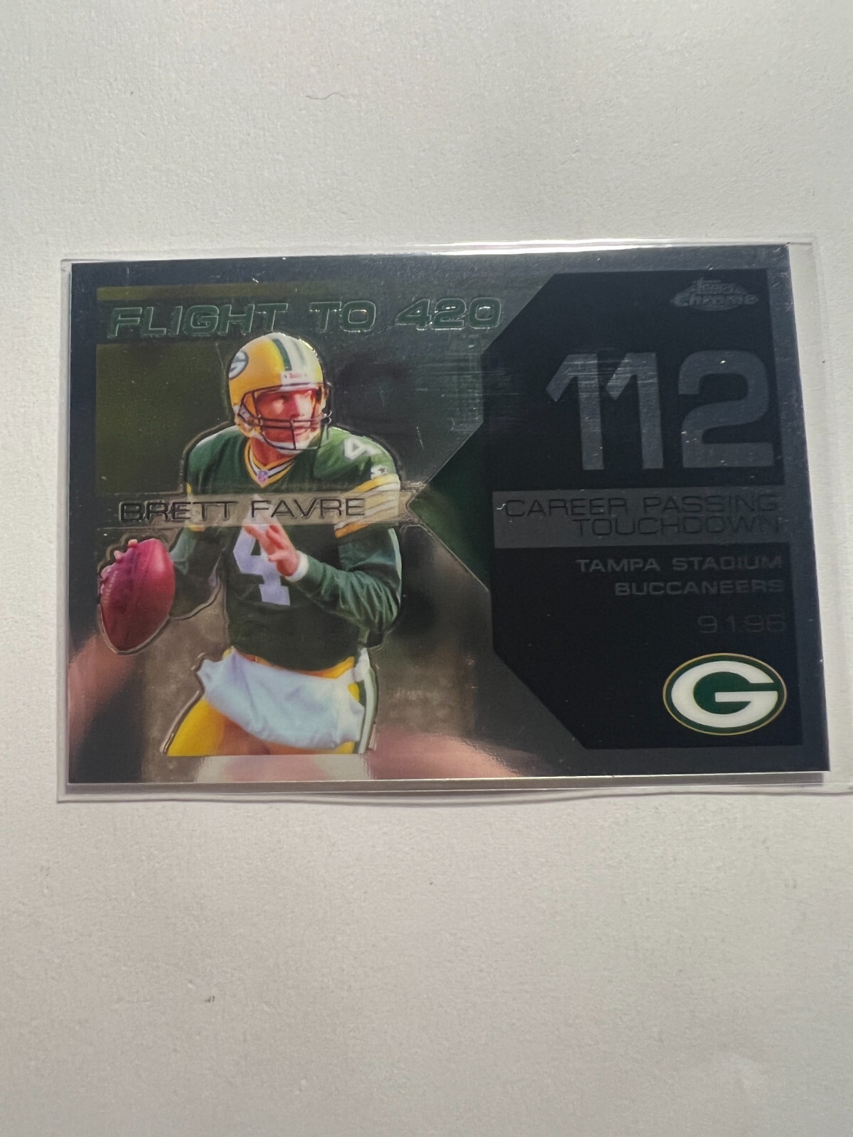 K13,716 - 2007 Topps Chrome Brett Favre Collection #BF112 Brett Favre ...