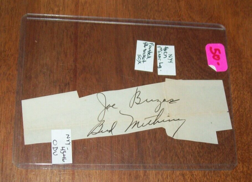 Joe Buzas & Bud Metheny Hand Signed Cut Paper | eBay