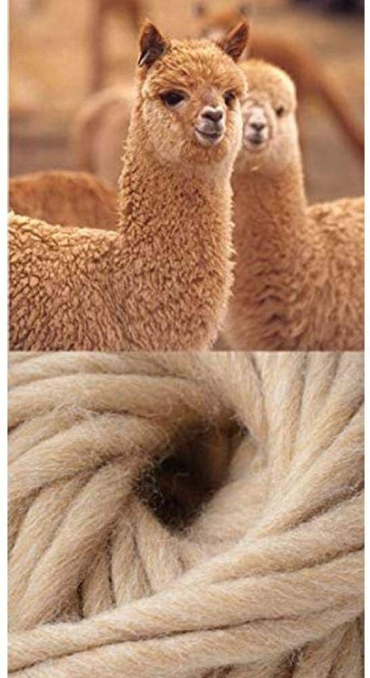 Alpaca Thermal Wool Socks for Women and Men - 2 PAIRS - Thick Knitted ...