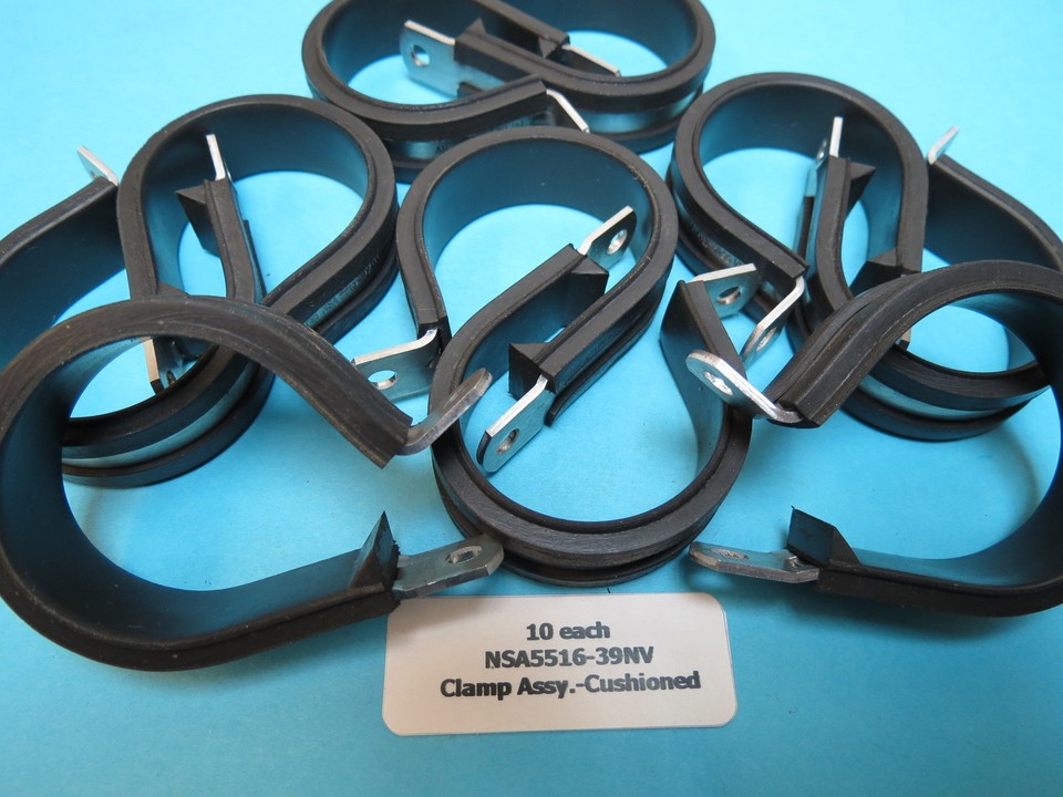 1-3/8” Cushioned Wire Loop Clamps NSA5516-39NV Aerospace Aircraft (10 ...