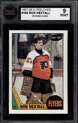 1987-88 OPC #169 RON HEXTALL ROOKIE CARD KSA 9 MINT | eBay