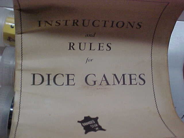 Vintage Leather Case with 22 Different Bakelite Dice Games Branded Star England | eBay