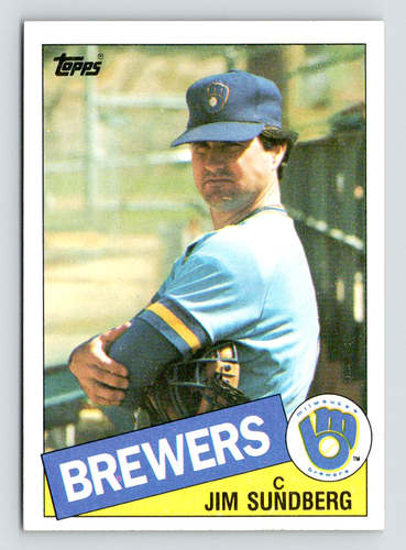 1985 Topps Card, #446 Jim Sundberg, Milwaukee Brewers | eBay