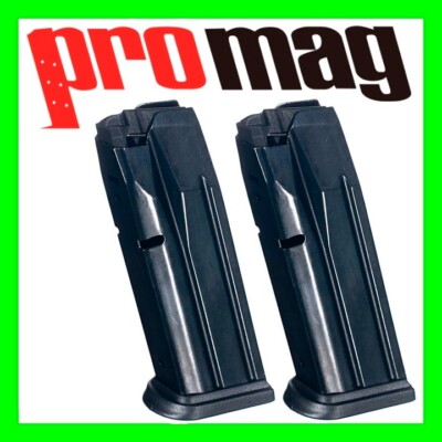 2- CZ P10-C 9mm 10 Round Magazine Blue Steel 10rd Mag Clip by ProMag ...