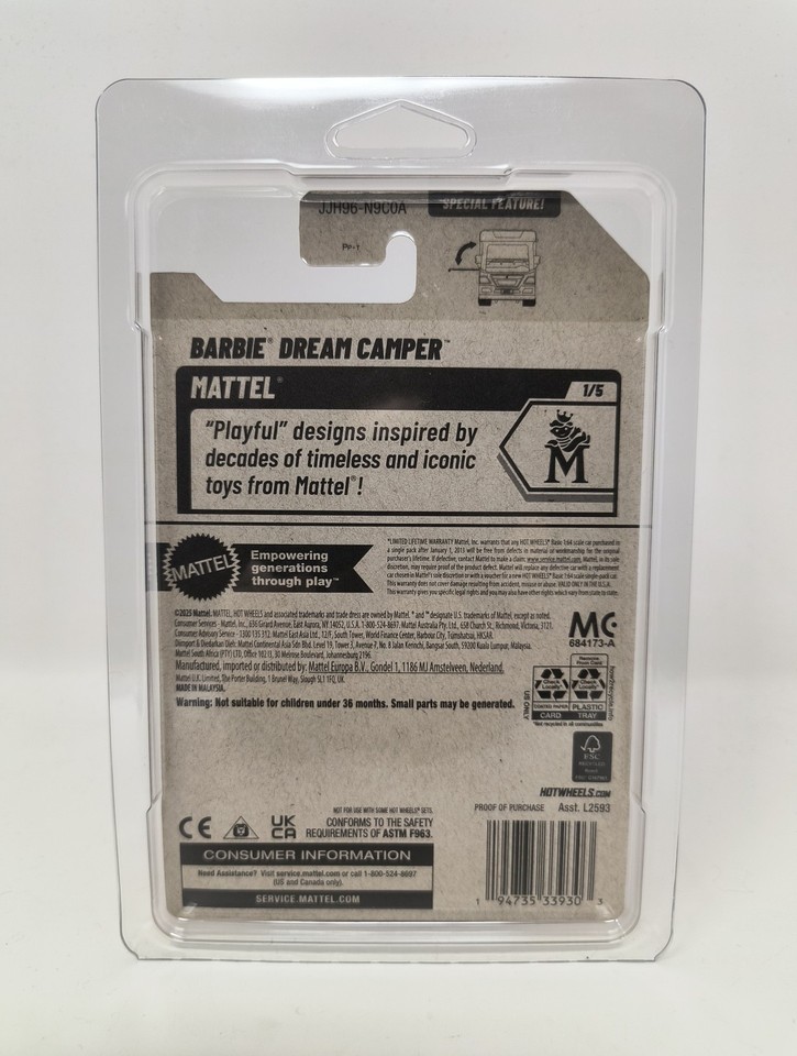 2026 Hot Wheels Case A - Pink Barbie Dream Camper 21/250 Mattel 1/5 | eBay