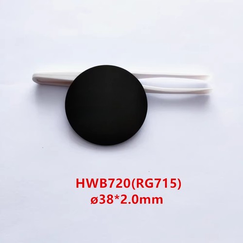 38x2.0mm HWB720 HB720 RG715 Cut-off type black optical filter glass | eBay