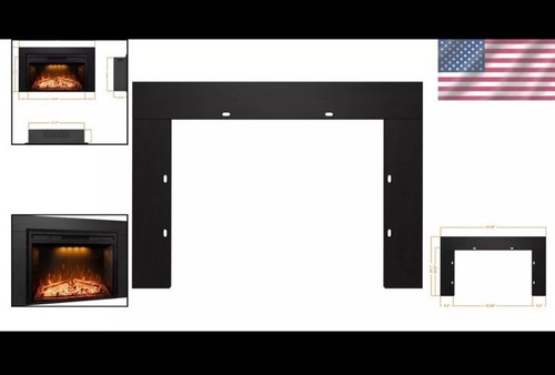 Flame Effect Fireplace Trim Kit - Perfect for 36" W x 21" H Electric ...