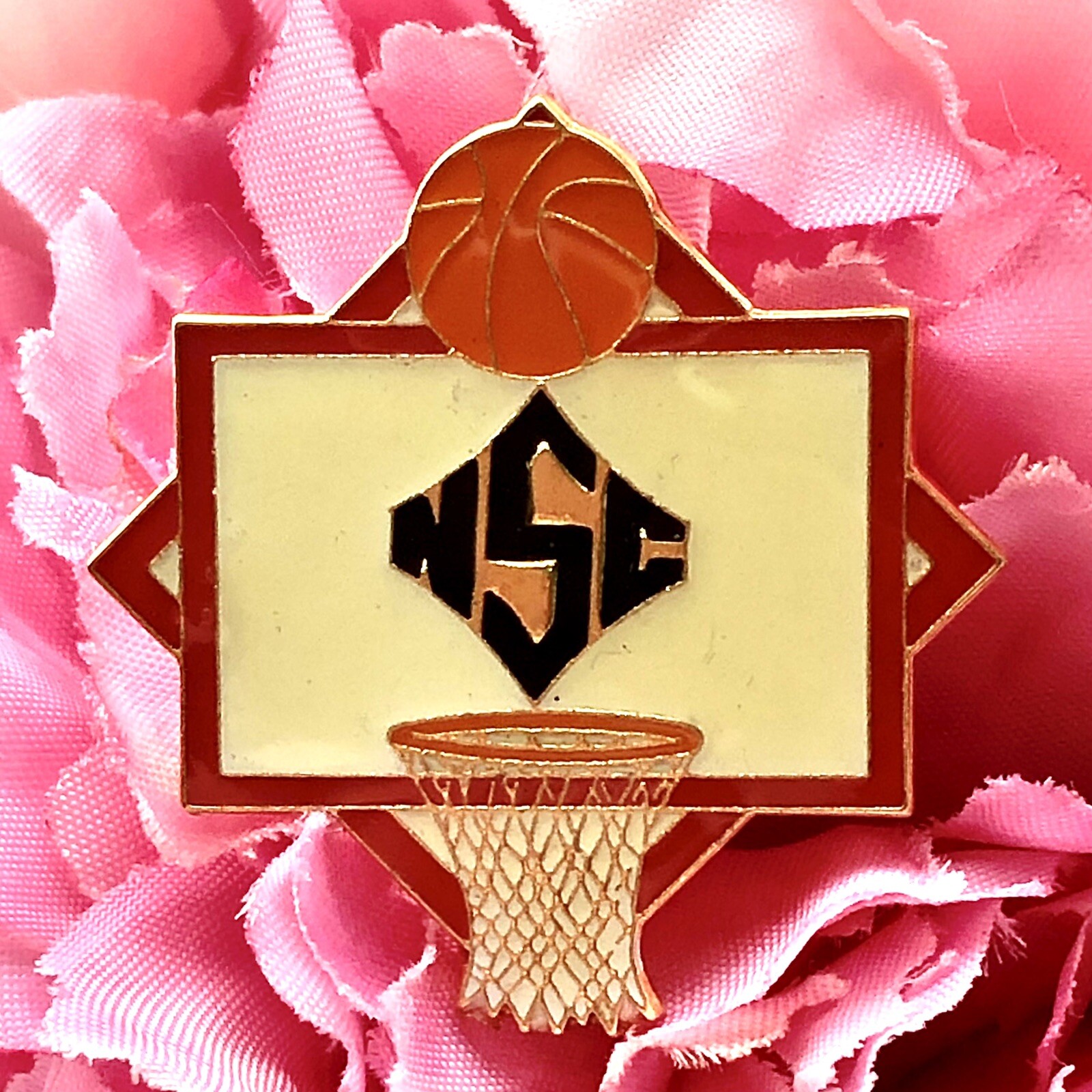 VTG NSC Youth Basketball Lapel Hat Backpack Pin Tie Tack Retro Sports ...