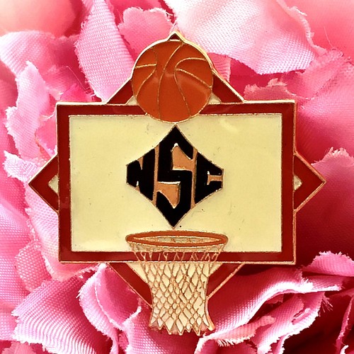 VTG NSC Youth Basketball Lapel Hat Backpack Pin Tie Tack Retro Sports ...