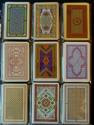 9 Different Filigree Edwardian Designs Antique Vintage Swap Playing ...