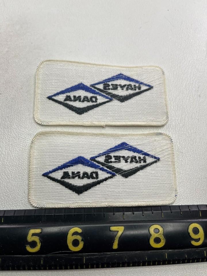 Vintage 2 Patches Lot HAYES DANA Advertising Patch Lot M025 | eBay