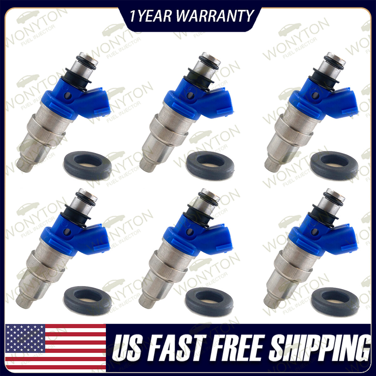 6x Upgrade Fuel Injectors For Toyota Land Cruiser Lexus LX450 4.5L | eBay