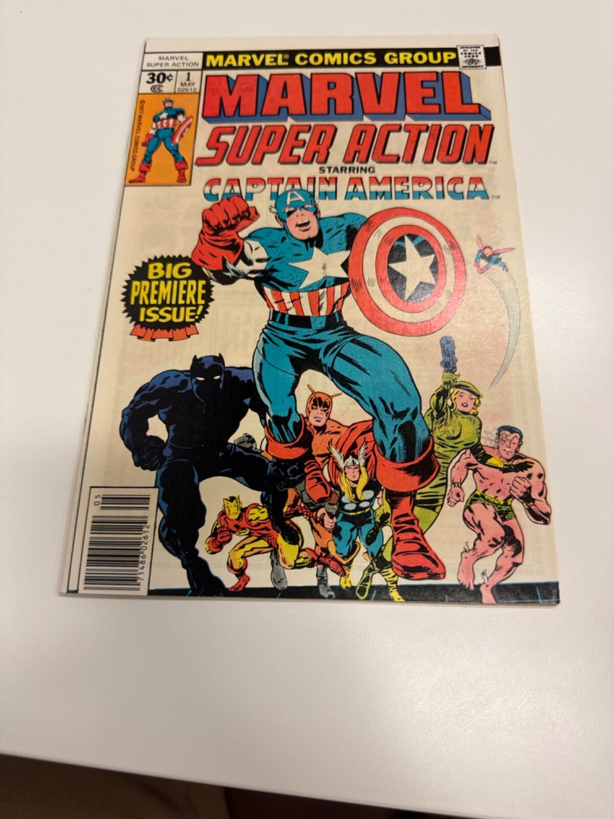 MARVEL SUPER ACTION #1 w/ CPT AMERICA (1977) BP! REPRINT - 9.0 VF/NM (MARVEL) | eBay