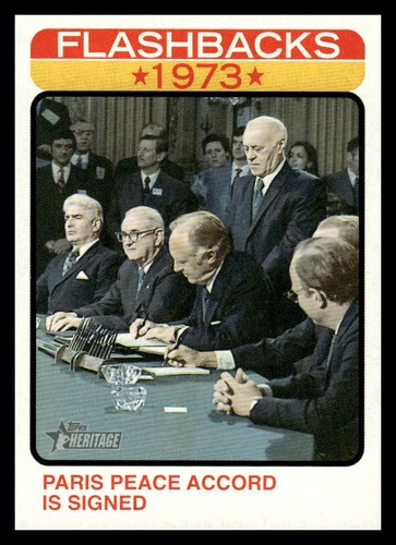 2022 Topps Heritage Paris Peace Accord is Signed 1973 News Flashbacks ...