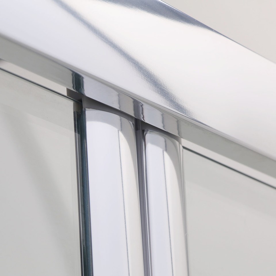Bifold Shower Screen Safety Glass Reversible Design Enclosure 800/860 ...