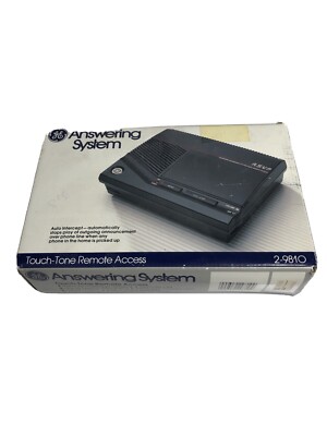 Vintage GE Touch-Tone Remote Access Answering machine model 2-9810 NOS ...