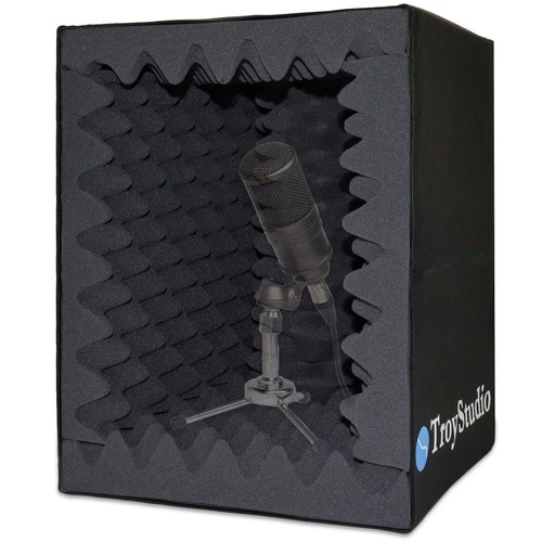 Portable Vocal Booth, Large Foldable Microphone Isolation Shield, Music ...
