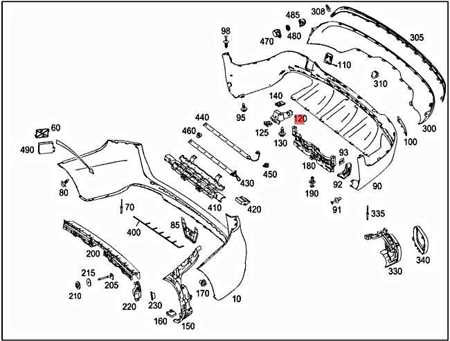 Genuine MERCEDES C253 X253 GLC X253 Coupe C253 Bracket 2538850314 | eBay