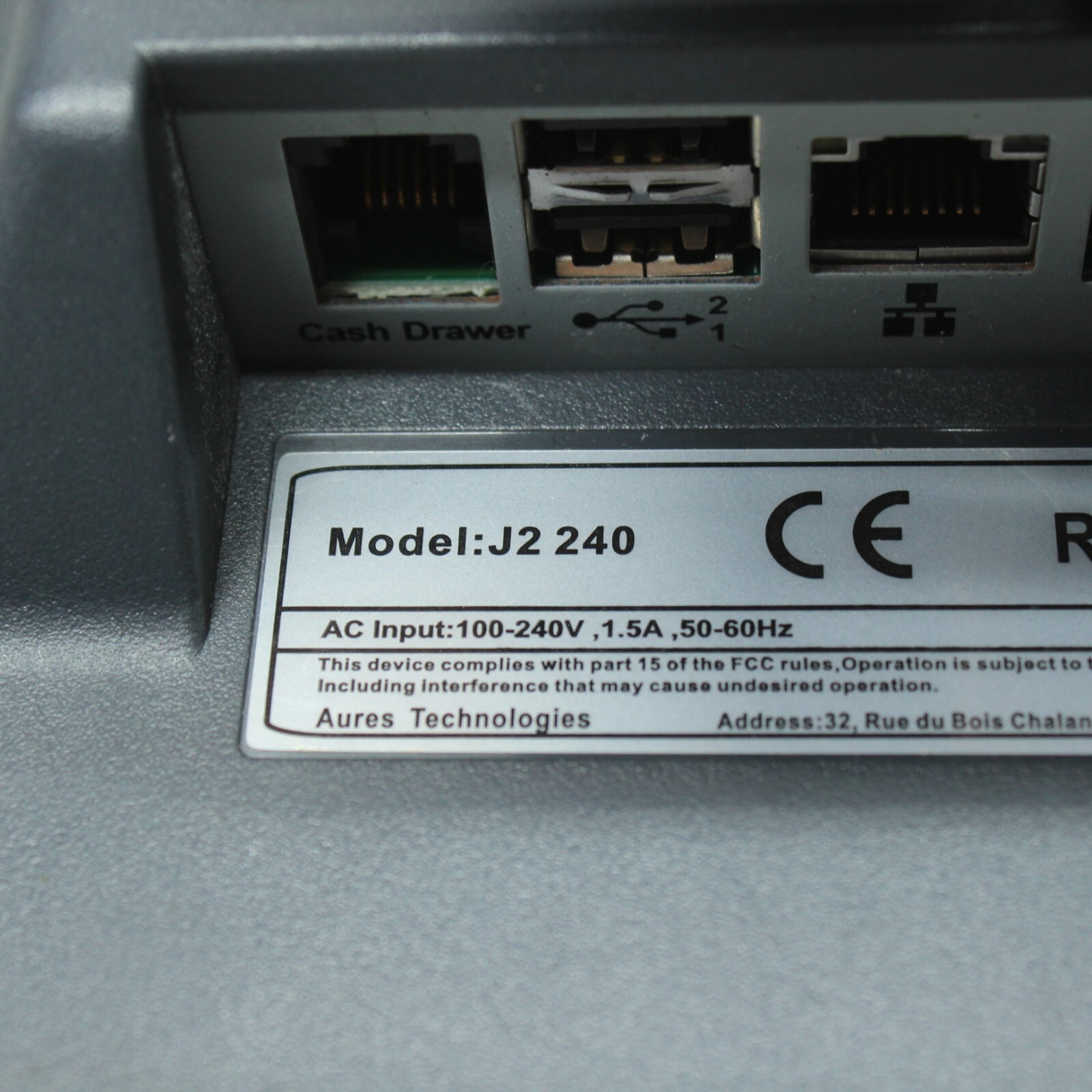 Aures J2 240 Retail EPoS Till System 14" Intel Celeron J1900 4GB 60GB ...