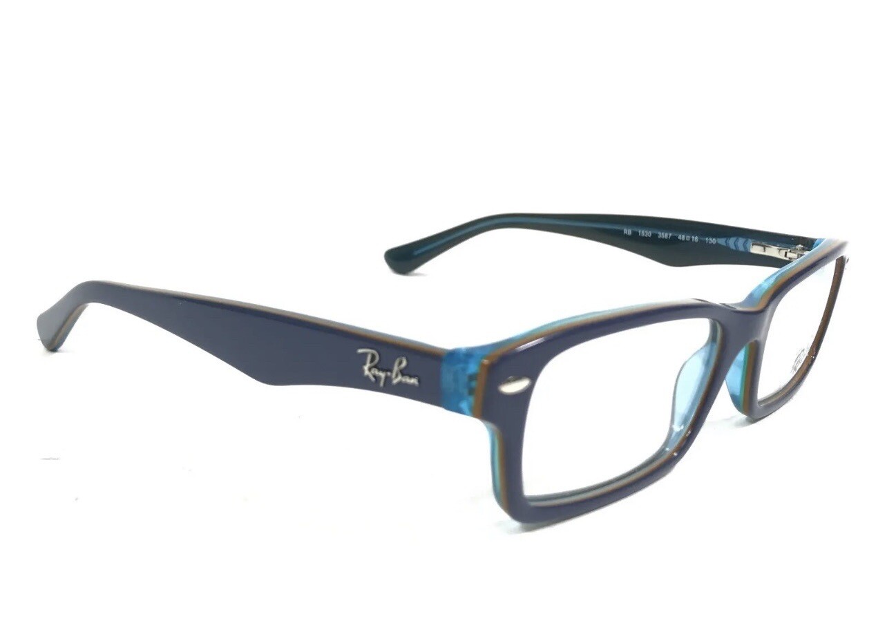 RAY-BAN JUNIOR RB 1530 3587 BLUE AUTHENTIC FRAMES EYEGLASSES 48-16 EUC ...
