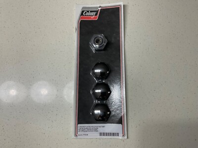 Harley Davidson knucklehead hex knuckle nuts 1 3/8chrome with O ring ...