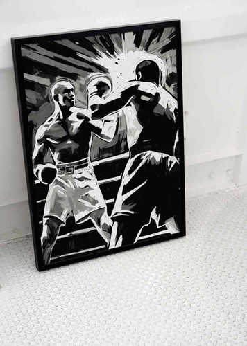 BOXING POSTER ABSTRACT FIGHT PRINT SPORTS ART A3 A4 SIZE | eBay UK