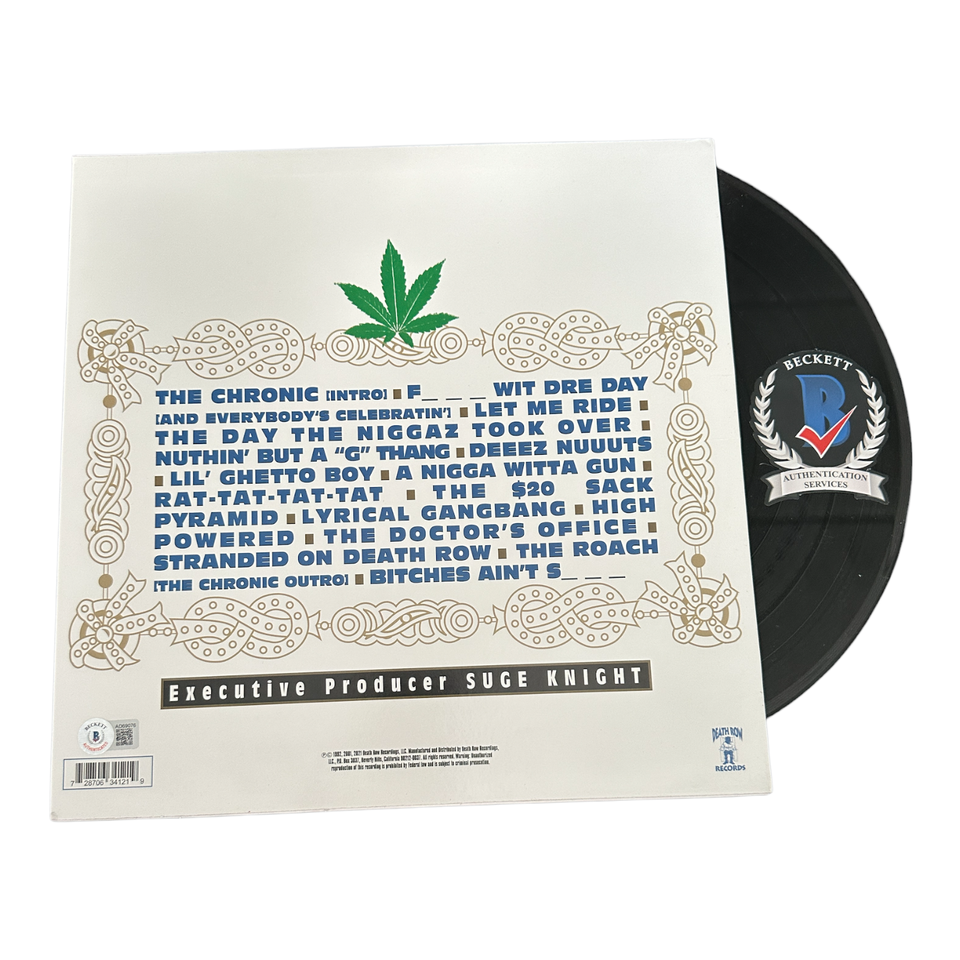 DR DRE SIGNED AUTOGRAPH THE CHRONIC ALBUM LP VINYL BECKETT BAS | eBay