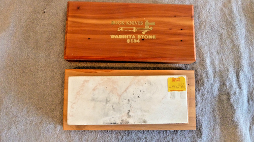 Buck Knives Washita Stone #134 W/Original Cedar Box - Nice | eBay