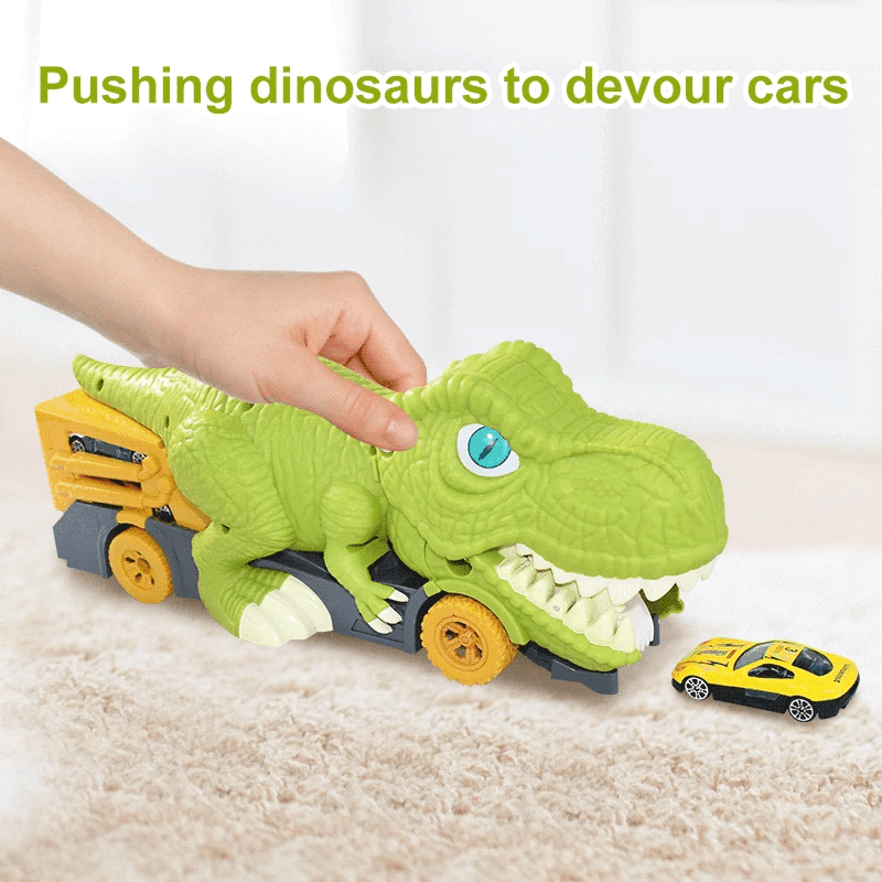 Dinosaur Devouring Swallowing Play Vehicle Toy Carrier Dino Car Truck ...