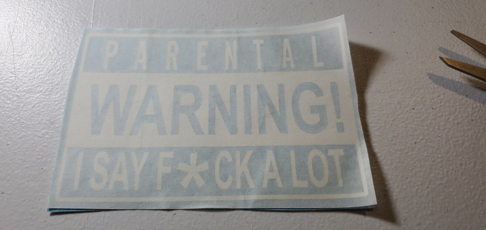 Decal stickers parental warning 4" x 6" | eBay