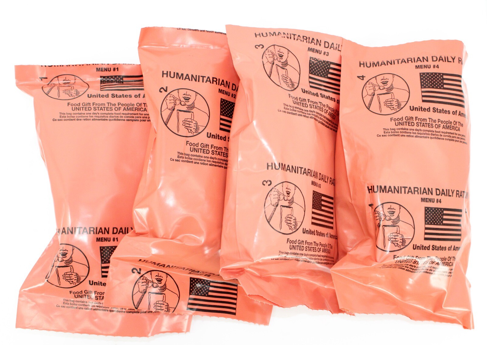 MRE - Wornick MRE 1Case - HUMANITARIAN DAILY RATION - RANDOM MENU ...