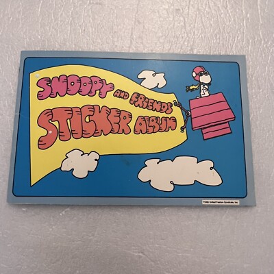 1965 Snoopy and Friends Sticker Book Album Peanuts United Feature ...