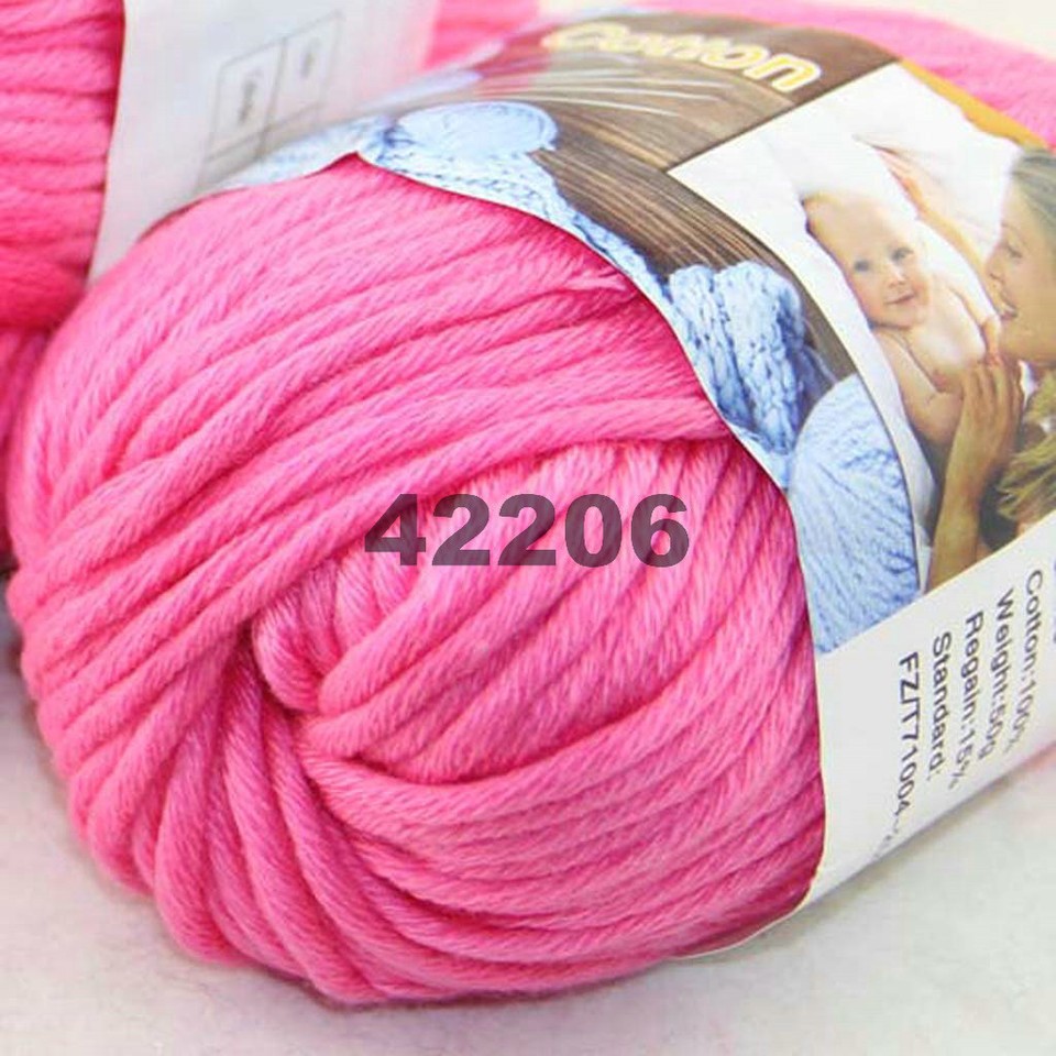 Sale New 1 Skeinx50g Soft Worsted Cotton Chunky Super Bulky Hand ...