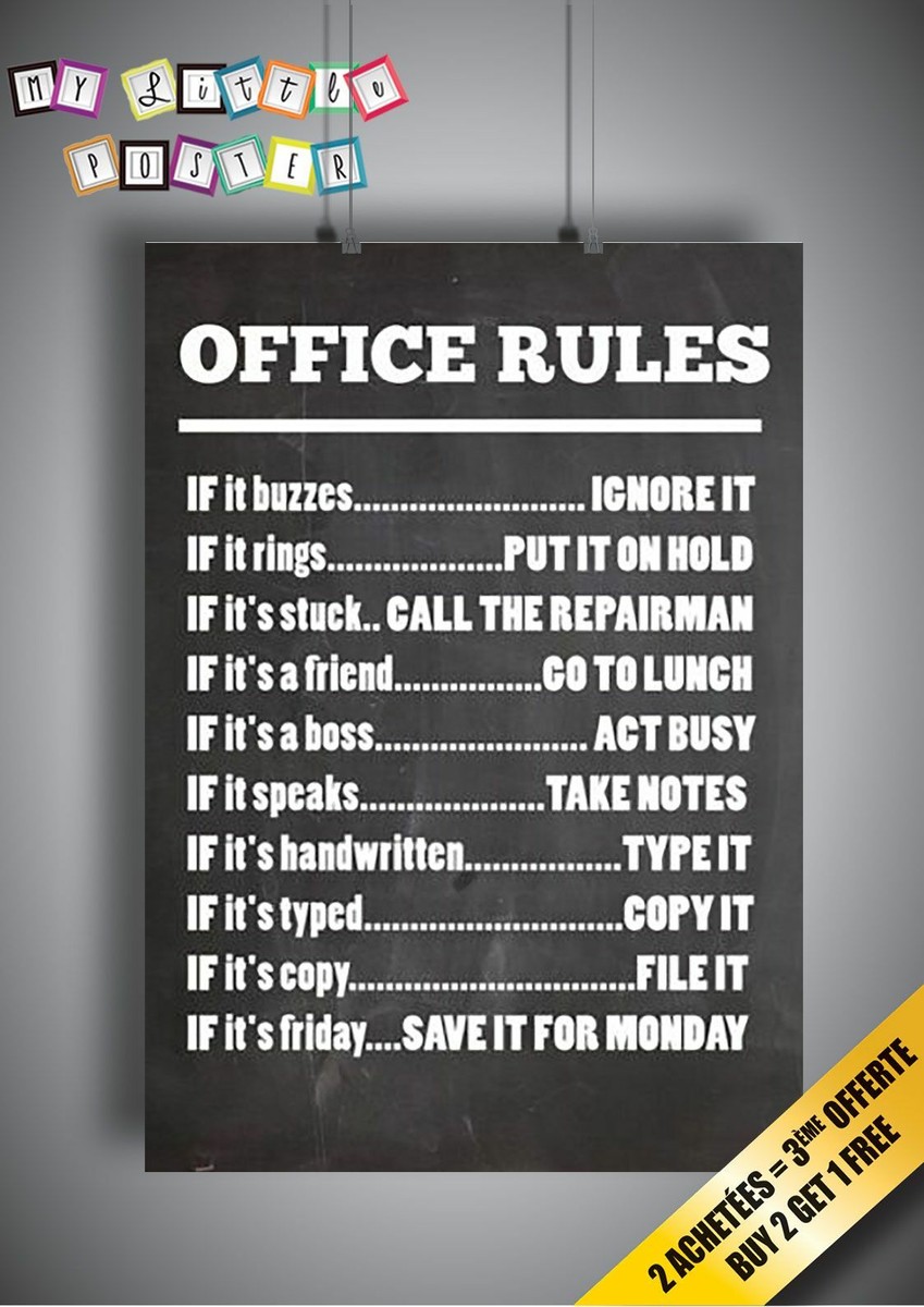Office Etiquette Poster