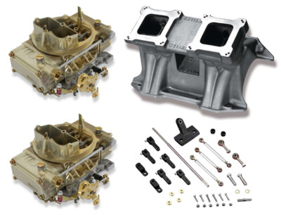 WEIAND TUNNEL RAM INTAKE KIT,2X4 450CFM CARBS,W/LINKAGE,CHRYSLER BIG ...