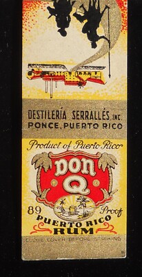 1940s Don Q Puerto Rico Rum 89 Proof Destileria Serralles Ponce PR ...