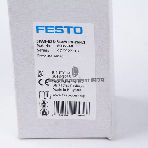 ONE NEW IN BOX FESTO SPAN-B2R-R18M-PN-PN-L1 8035548 pressure sensor | eBay