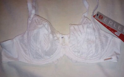 BERLEI French Sublime Lace Side Support Underwire Bra 34B White New ...