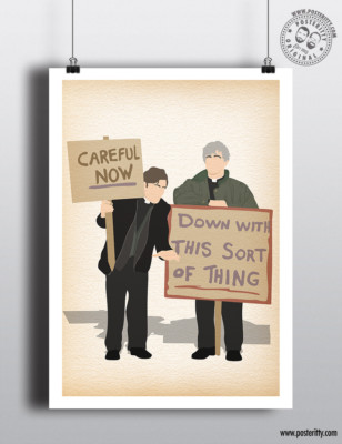 FATHER TED - Careful Now Minimalist Minimal Sitcom Poster Posteritty Fr ...