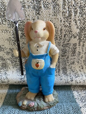 Bunny Gardens Collection Farmer Bunny | eBay