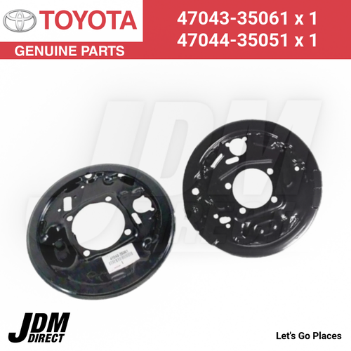 TOYOTA Genuine Rear Brake Backing Plate RH & LH Set | eBay